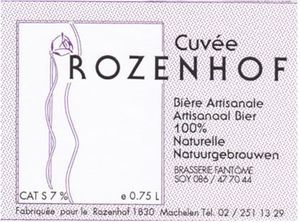 Drink Label: Cuvee Rozenhof (La Bovenistoise, BelgiumCol:BE-BEER-018044