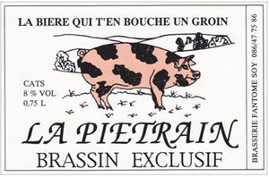 Drink Label: La Pietrain (Brasserie FantÔme, BelgiumCol:BE-BEER-018085 🏷️