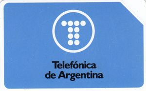 Tarjeta Telefónica: Telefónica De Argentina Logo (Telefónica de ...