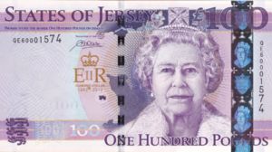 Banknote: 100 Pounds/Livres/Louis (Jersey(Commemorative Issues) Wor:P-37a