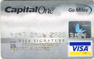 Bank Card: Capital One Go Miles (Capital One, United States of ...