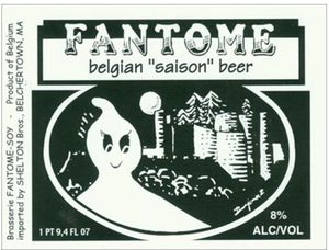 Drink Label: Fantome Belgian Saison (Brasserie FantÔme, BelgiumCol:BE ...