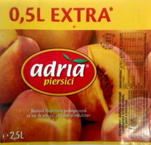 Drink Label: Adria Piersici (S.C. European Drinks S.A., RomaniaCol:RO ...