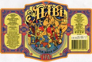 Drink Label: Alibi India Pale Ale IPA (Monumental Kraft, RussiaCol:RU ...