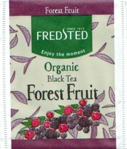 Tea Bag: Organic Black Tea Forest Fruit, white stripe under flap ...