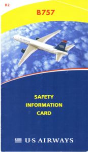 Safety Card: B757 (US Airways, United States of AmericaCol:AWE-US-US-0015