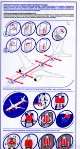 Safety Card: Boeing 757-200 (UTair, RussiaCol:UTA-RU-0009