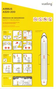Safety Card: Airbus A320-200 (Vueling, SpainCol:VLG-ES-0004