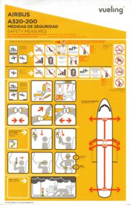 Safety Card: Airbus A320-200 (Vueling, SpainCol:VLG-ES-0005