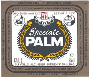 Drink Label: Speciale Palm (Brouwerij Palm, BelgiumCol:BE-BEER-018238