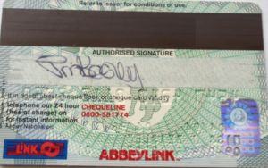 Bank Card: Abbey National (Abbey National, United Kingdom of Great ...