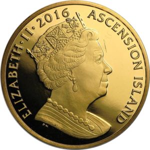 Coin: 1 Crown (Queen Elizabeth II 90th Birthday) (Ascension Island(2016 ...