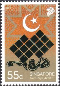 Stamp: Hari Raya Aidilfitri (Singapore(Festivals 2010) Mi:SG 1971,Sn:SG ...