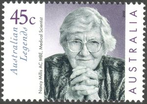 Stamp: Nancy Mills - Microbiologist (Australia(Australian Legends ...