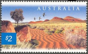 Stamp: Great Sandy Desert (Australia(Fauna and Flora - Great Sandy ...