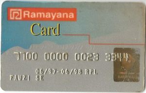 Bank Card: Ramayana Card (Bank Bali, IndonesiaCol:ID-GM-0066