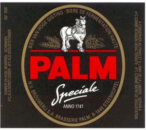 Drink Label: Speciale Palm (Brouwerij Palm, BelgiumCol:BE-BEER-018273