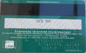 Bank Card: Car-up (ABM AMRO Bank, UruguayCol:UY-MC-0008