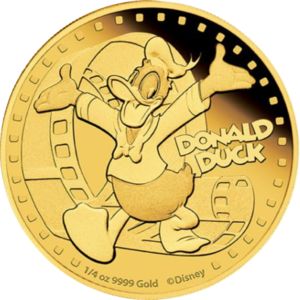 Coin: 25 Dollars (Donald Duck) (Niue(Numismatic Product - Disney)