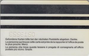 Bank Card: Postomat (PostFinance, Switzerland) Col:CH-GM-0050