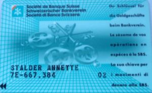 Bankkarte: SBC Account (Swiss Bank Corporation, SchweizCol:CH-GM-0021.02