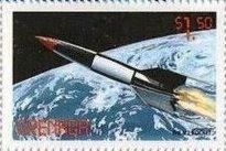 Stamp: V2 Rocket (Grenada(30th Anniversary of First Manned Moon Landing ...