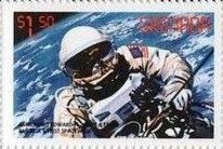 Stamp: Edward H. White During His First Spacewalk (Grenada(30th ...