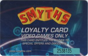 Functional Card: Smyths Loyalty Card (Shops - Games, Videogames, Ireland(Smyths ToyShop) Col:IE ...