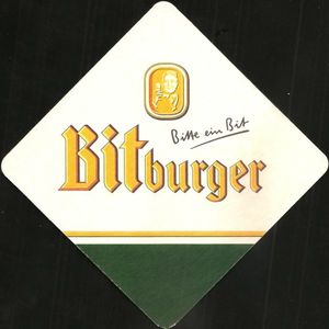 Beer Coaster: Bitburger (Bitburger Brauerei, Germany, Federal ...
