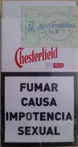 Cigarette Pack: Chesterfield Red (ArgentinaCol:AR-CT-0130