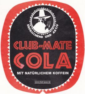 Drink Label: Club-Mate Cola (Loscher GmbH & Co. KG, Germany, Federal ...
