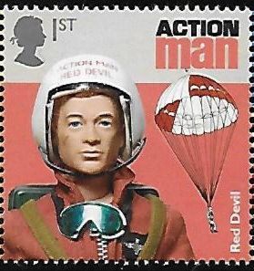 Stamp: Action Man Red Devil (United Kingdom of Great Britain & Northern ...