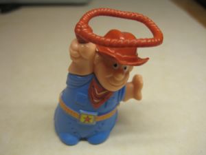 Meal Toy: Cowboy spinning a lasso (Kinder Surprise, Europe) (Kinder ...