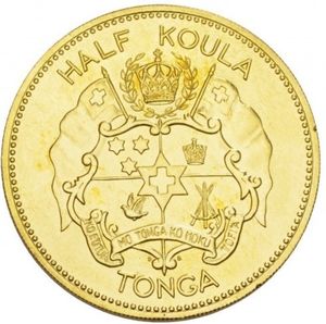 Coin: ½ Koula (Salote Tupou III) (Tonga(1962 - Koula edition) WCC:km2