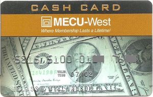 Bank Card: Cash Card Mecu-West (Mecu-West, United States of America ...