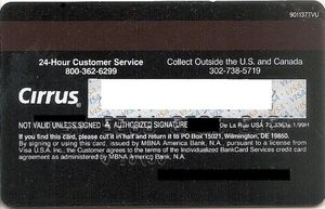 Bank Card: Unión Planters Bank (MBNA America Bank, United States of ...