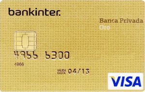 Tarjeta de Banco: Bankinter- Banca Privada Oro (Bankinter, EspañaCol:ES ...