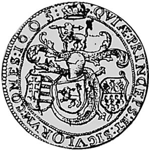 Coin: 10 Ducats (Transylvania) (1604~1605 - Stephan Bocskai) WCC:km17