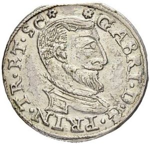 Coin: 3 Groschen (Transylvania) (1608~1613 - Gabriel Báthory) WCC:kmA77