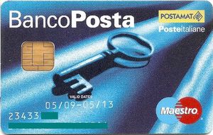 Bank Card: Banco Posta (Poste Italiane, ItalyCol:IT-MS-0074