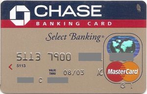 Bank Card: Chase Banking Card (JPMorgan Chase Bank, United States of ...