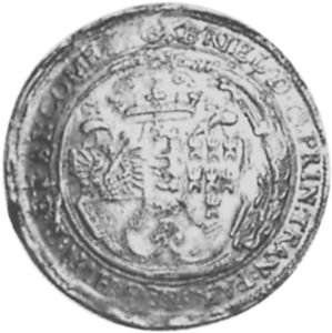 Moneda: 1 Thaler (Transilvania(1608~1613 - Gabriel Báthory) WCC:km95.1