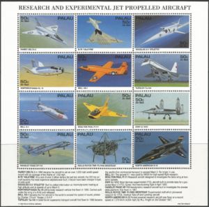 Stamp: Research and Experimental Jet Propelled Aircraft (Palau(Research ...