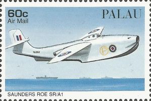 Stamp: Saunders Roe SR/A1 (Palau(Oddities of the Air - Weird and ...