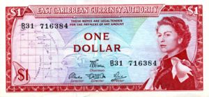 Banknote: 1 Dollar (East Caribbean States(1965 ND Issue) Wor:P-13d.1