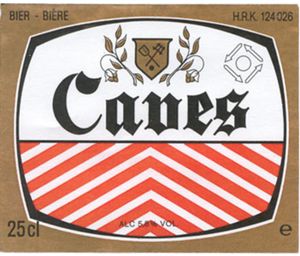 Drink Label: Caves (Verhaeghe , BelgiumCol:BE-BEER-018721