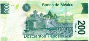 Banknote: 200 Pesos (Mexico(2004-2019 Issue) Wor:P-125n.3