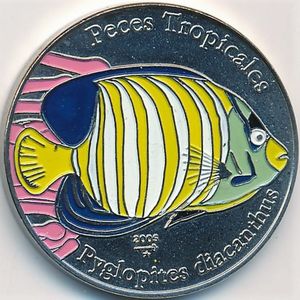 Coin: 10 Pesos (Tropical Fish. Regal Angel) (Cuba(2005 - Tropical Fish ...