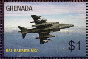 Stamp: Harrier GR7 (Grenada(Operation Iraqi Freedom) Mi:GD 5285,Sn:GD 3381e