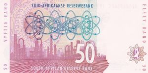 Banknote: 50 Rand (South Africa) (1992-1999 Issue) Wor:P-125x